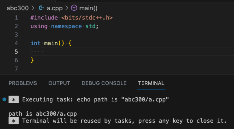 VSCodeのタスクでAtCoderのテストを簡単に実行 | Pike8の作業日誌